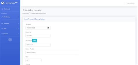 aplikasi inventory stock barang berbasis web dengan php mysqli dan