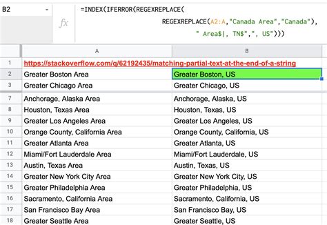 Regex Matching Partial Text At The End Of A String In Google Sheets Stack Overflow