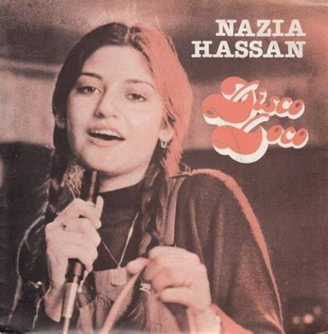 C 1982 Poster Of Nazia Hassan Disco Loco Nazia Hassan 3 April 1965