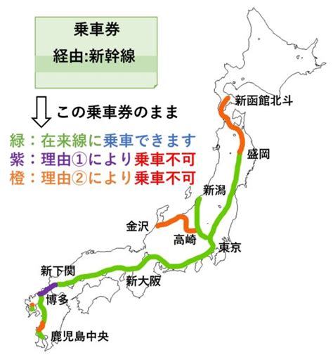 新幹線経由の乗車券で在来線を利用「できる区間」と「できない区間」を解説