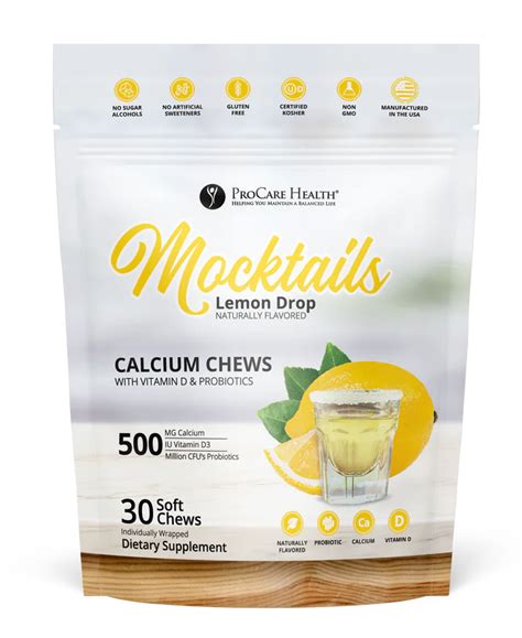 Calcium Soft Chew Lemon Drop