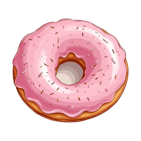 Premium Vector Cartoon Donut Illustration
