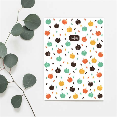 A5 Apple Design Notebook Ink And Ocean