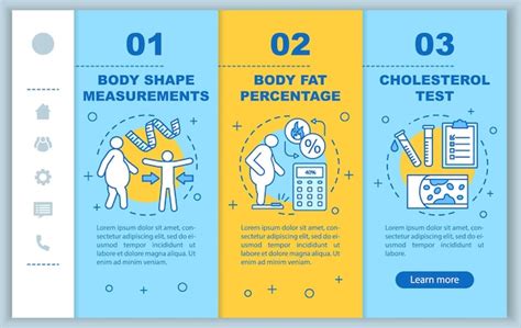 Premium Vector Body Health Onboarding Mobile Web Pages Vector Template