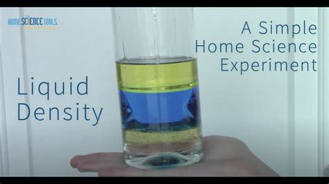 Liquid Density Experiment Easily Conduct This Experiment At Home