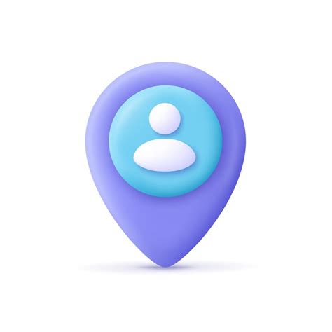 Premium Vector Map Pointer Marker Pin With A Person User Icon People