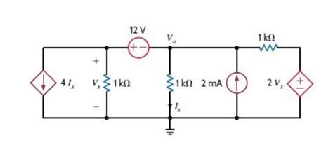 Solved Use Nodal Analysis To Find Vo In The Circuit