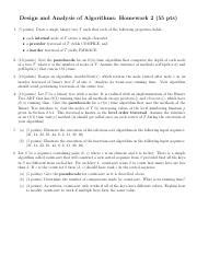 Hw Pdf Design And Analysis Of Algorithms Homework Pts Points Draw A Single Binary