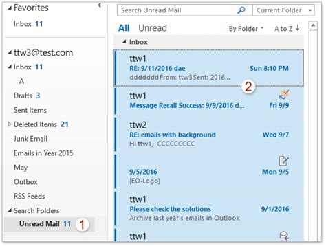 How To Delete Unread Emails In Outlook