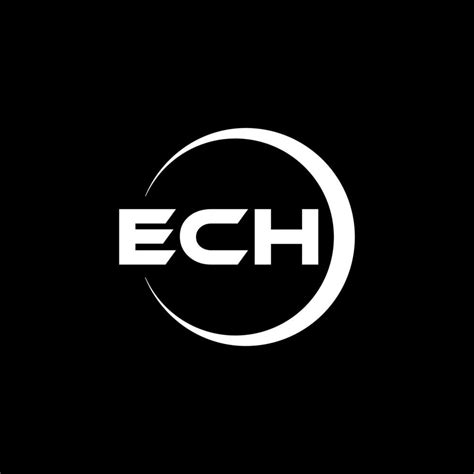 Ech Letter Logo Design In Illustration Vector Logo Calligraphy Designs For Logo Poster