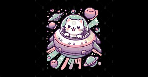 Cute Space Cat Space Cat Sticker Teepublic