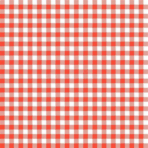 Red Checkered Tablecloths Patterns Stock Vector Illustration Of