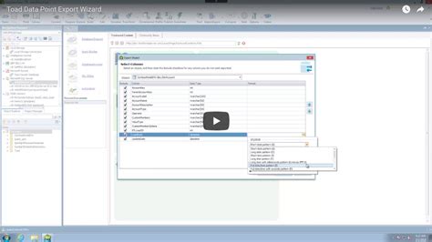 Toad Data Point Export Wizard