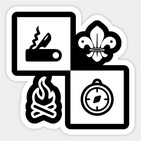 Fleur De Lis Scouting Campfire Compass Boy Scout By Sbag Designs