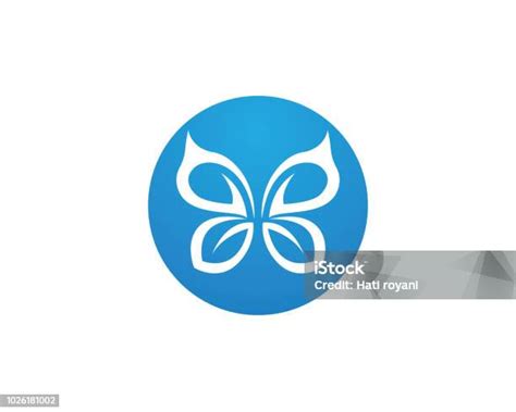 나비 개념적 간단 하 고 다채로운 아이콘입니다 로고입니다 벡터 일러스트 레이 션 개념에 대한 스톡 벡터 아트 및 기타 이미지