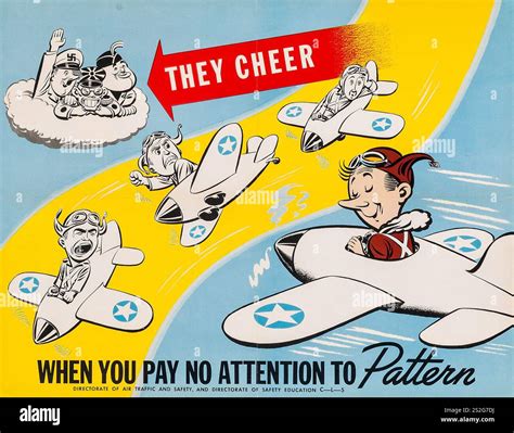 Fighter Pilot Cartoon American Illustrated World War Ii Propaganda