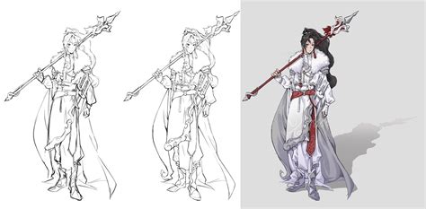 Artstation 立绘过程