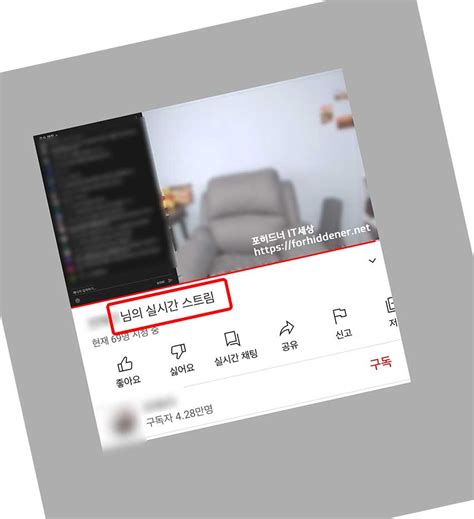 유튜브 댓글 안눌림 포히드너 It세상
