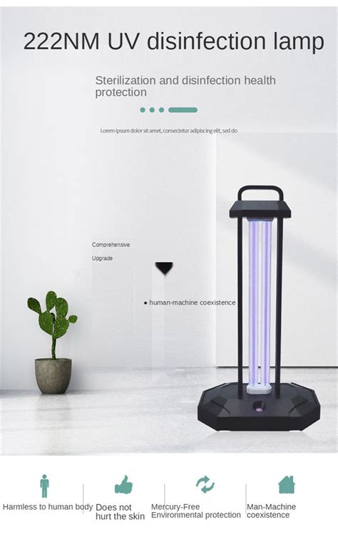 60w Far Uvc 222nm Excimer Lamp Light Vaccine Disinfection And Steriliz