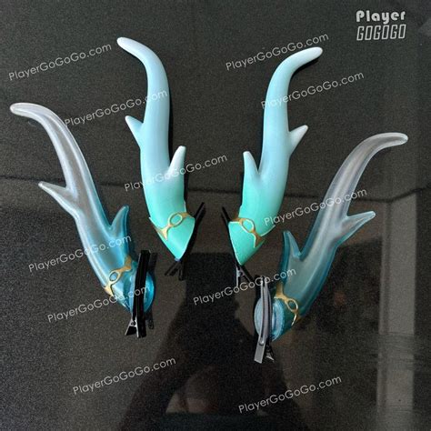 Honkai Star Rail Dan Heng Imbibitor Lunae Dragon Horns Hair Clips For