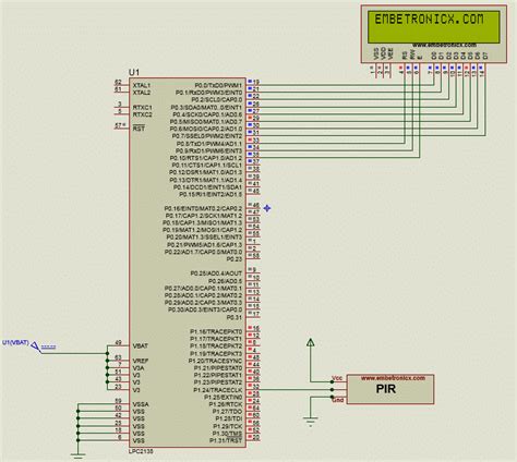 PIR Sensor Interfacing With LPC2148 EmbeTronicX