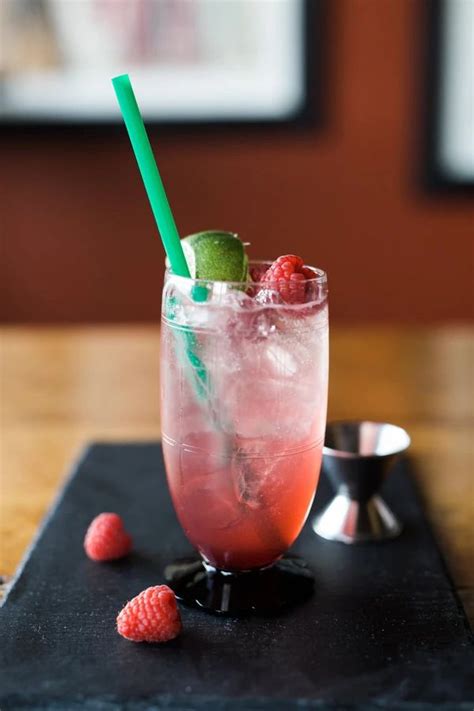 Refreshing Raspberry Lime Soda