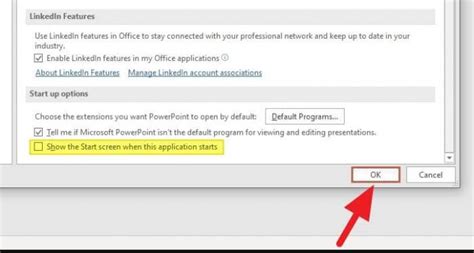 How To Disable Start Screen In PowerPoint Vegaslide