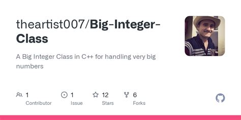 github theartist007 big integer class a big integer class in c for