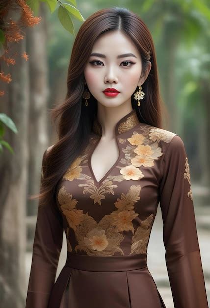 Premium Photo Portrait Of A Beautiful Vietnamese Woman