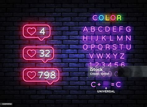 네온 아이콘 벡터와 같은 소셜 미디어 나 네온 사인 디자인 템플릿 현대 트렌드 디자인 야간 간판 야간 밝은 광고 조명 배너 라이트 아트와 같습니다 벡터 텍스트 네온 사인