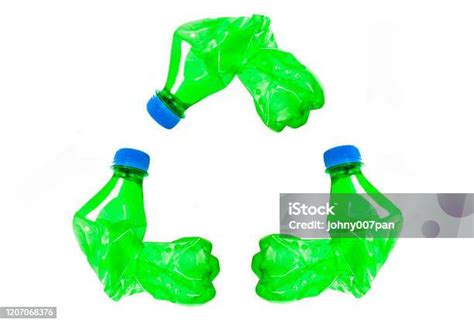 Botol Plastik Hijau Sebagai Simbol Atau Tanda Daur Ulang Konsep Eco