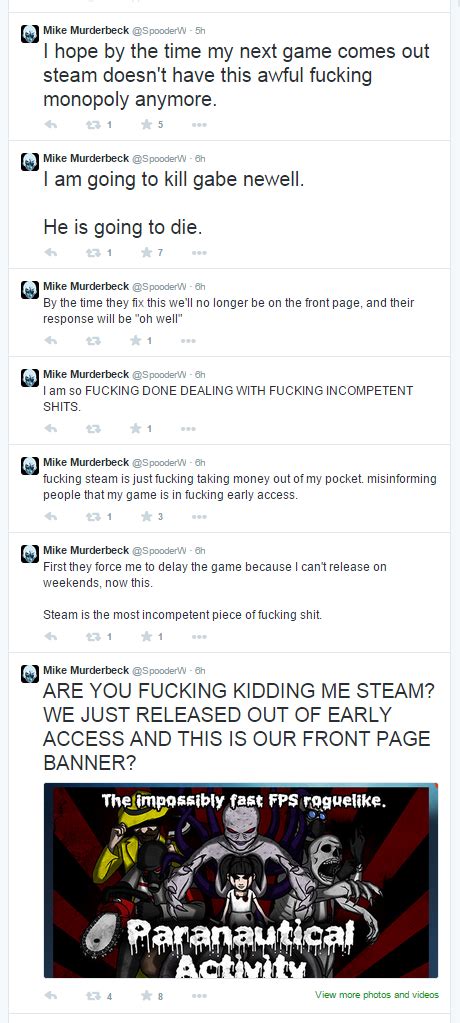 Steam Pulls Game After Its Developer Tweets Gabe Newell Death Threat