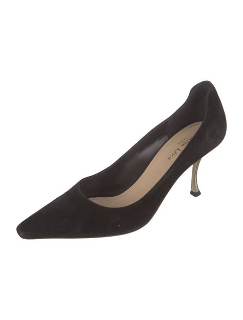 Christian Louboutin Suede Pumps Blue Pumps Shoes Cht446813 The