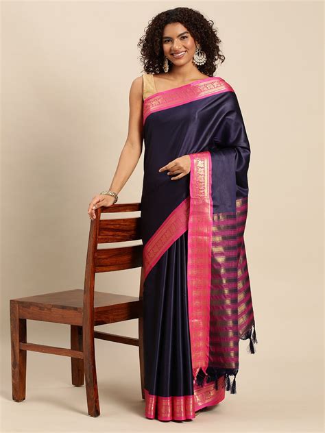 Buy Avantika Fashion Woven Design Zari Silk Cotton Banarasi Saree