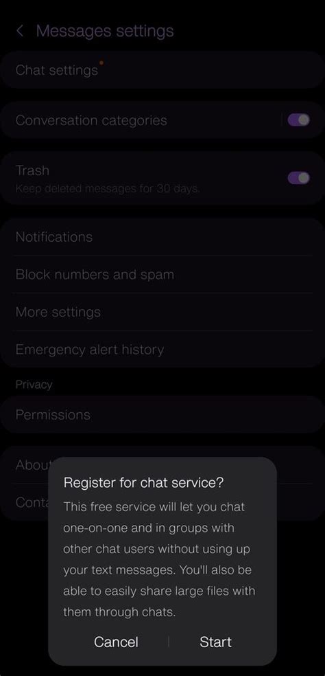 Solved Rcs Suddenly Not Working After Switching Messages Samsung