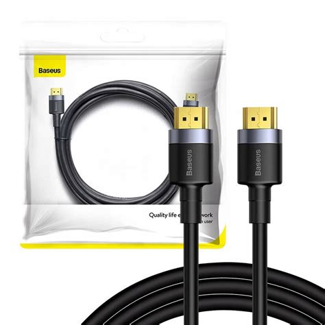 Baseus Kabel PrzewÓd Hdmi Do Hdmi 20 Full Hd Uhd 4k 60hz 18gbps 3d Hdr