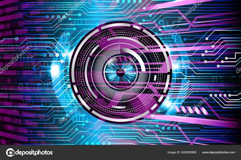 Abstract Technology Background Vector Illustration Cyber Security Concept Stock Vector By