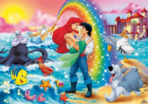 The Little Mermaid Ariel And Eric Wallpaper