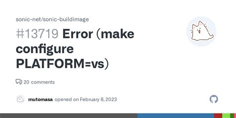 Error Make Configure Platformvs · Issue 13719 · Sonic Netsonic