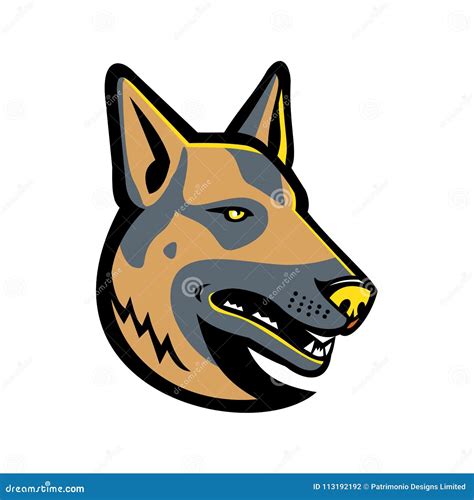German Shepherd Dog Mascot Stock Vector Illustration Of Shepherd