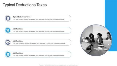 Typical Deductions Taxes Powerpoint Presentation And Slides Ppt Sample