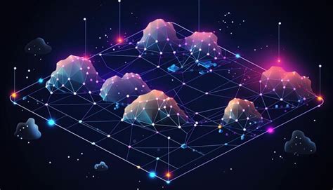 Premium Ai Image Illustration Of A Network Of Interconnected Clouds