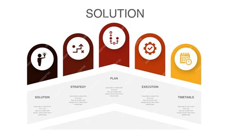 Premium Vector Solution Strategy Plan Execution Timetable Icons