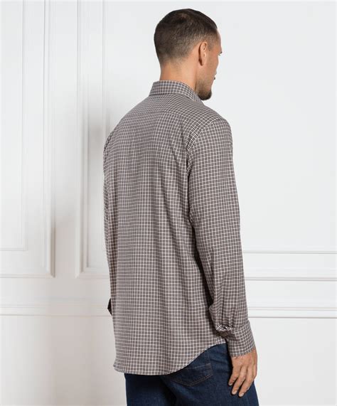 Canali - Коричневая рубашка в клетку GL00018L777 купить в Symbol