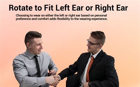 Bluetooth Headset Noise Cancelling With Dual Microphone Single Ear Wireless Earpiece