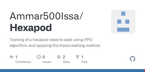 github ammar500issa hexapod training of a hexapod robot to walk