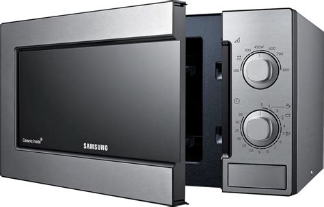 Микроволновая Печь Samsung ME81MRTB/BW 23л. 800Вт серебристый (мех ...