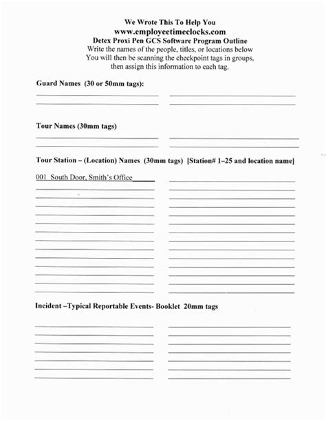 Employee Time Clocks Detex Proxipen Kit Gcs Pp Kit