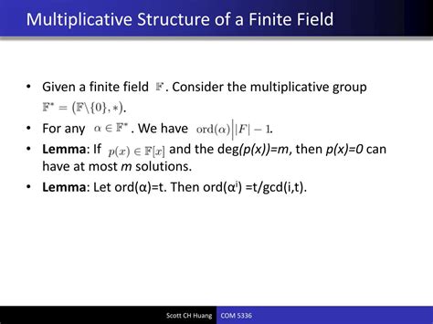 ppt com5336 cryptography lecture 12 construction and basic properties
