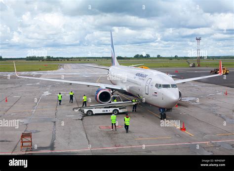 Novosibirsk Russia Tolmachevo Airport Ground Handling Services Of